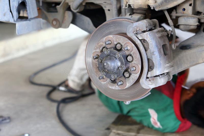 Front Disk Brake Assembly Repair Stock Photo - Image of rotor, genuine ...