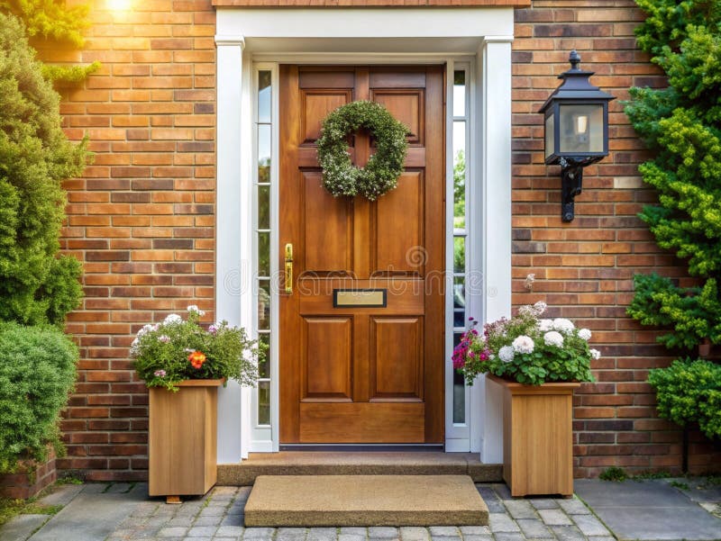 Front Door Address Sign Mock-up Editorial Photography - Image of sign ...