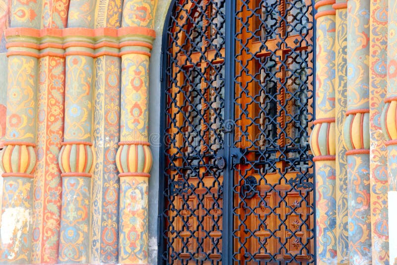 The Front Door of Assumption Cathedral in Cathedral Square of the ...