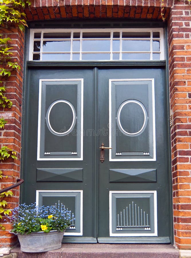 Front door with portico stock image. Image of suburban - 31194897