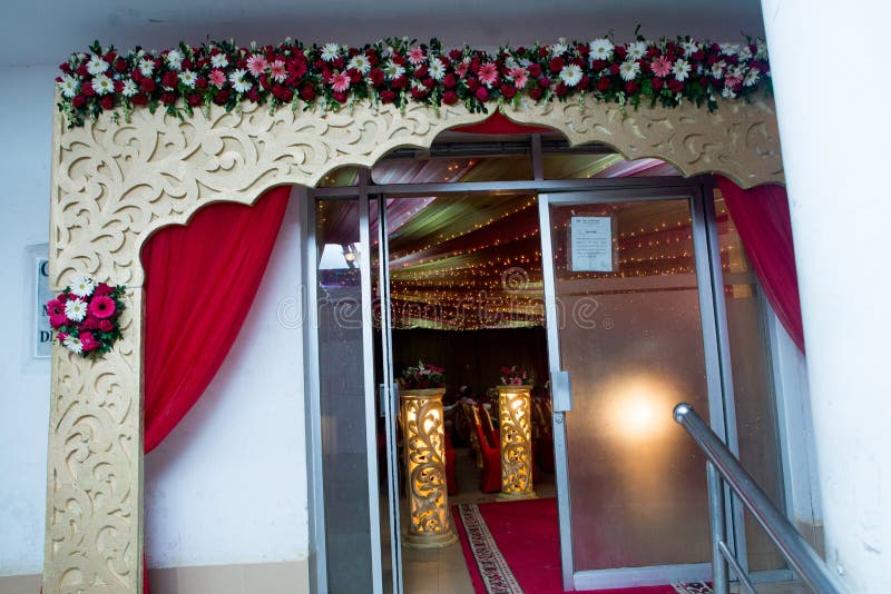 Front door of reception stock image. Image of front, wedding - 94875809