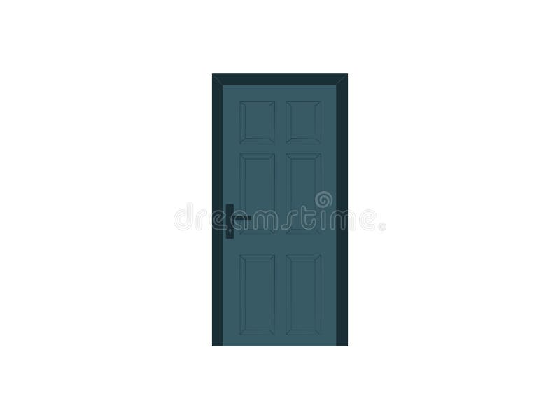 Front Door Vector Illustration Stock Vector - Illustration of graphics ...