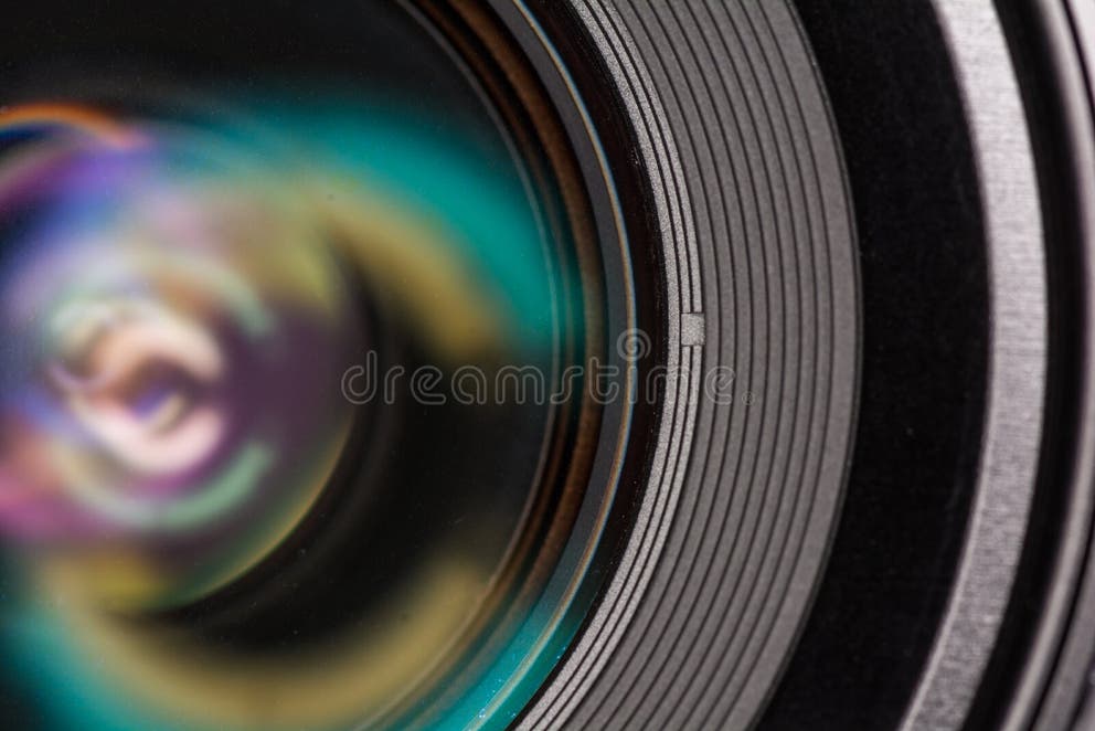 Front Element of a Camera Lens Stock Photo - Image of abstract, focus ...