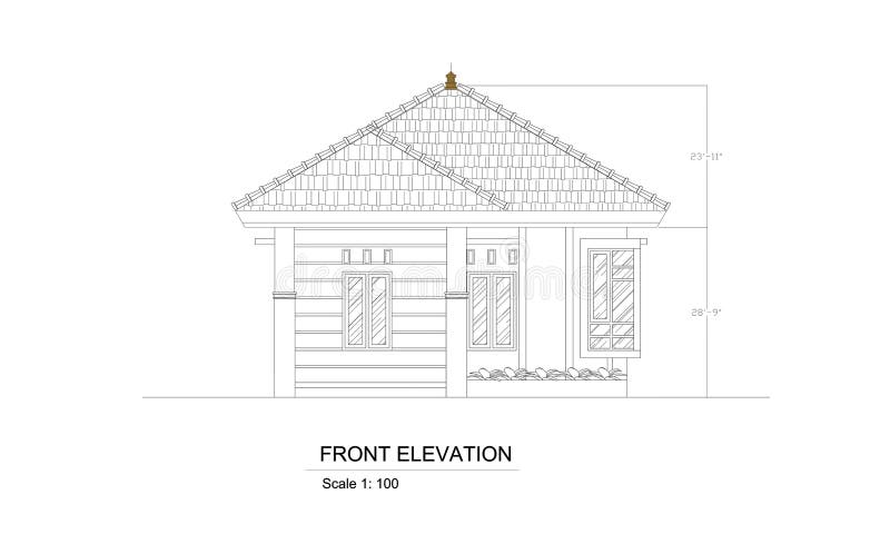 Easy Elevation Drawings Duplex House Elevation Design At ₹ 4000 In