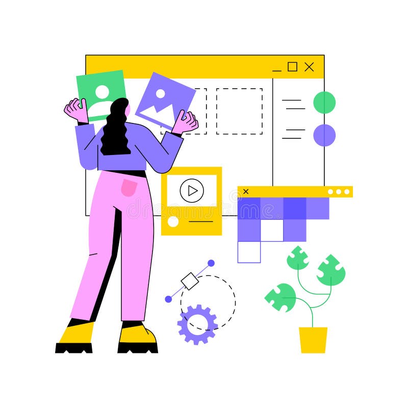 Front End Development Abstract Concept Vector Illustration. Stock ...