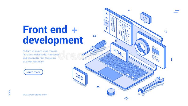 Isometric Line Front End Development Stock Illustrations – 199 ...