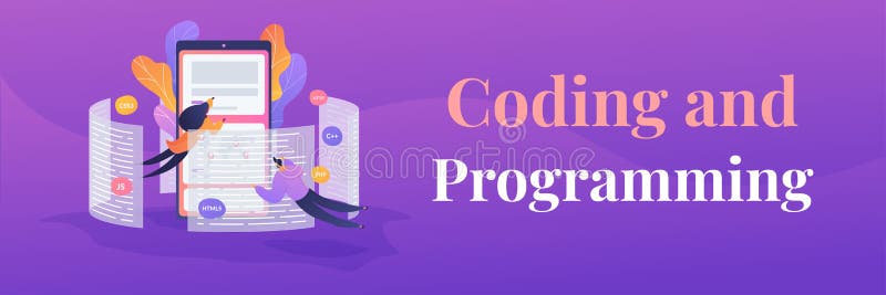 Front End Development it Web Banner Concept. Stock Vector ...