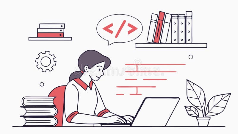 Front End Development, Web Design and Coding, Vector Design Generative AI Stock Vector ...