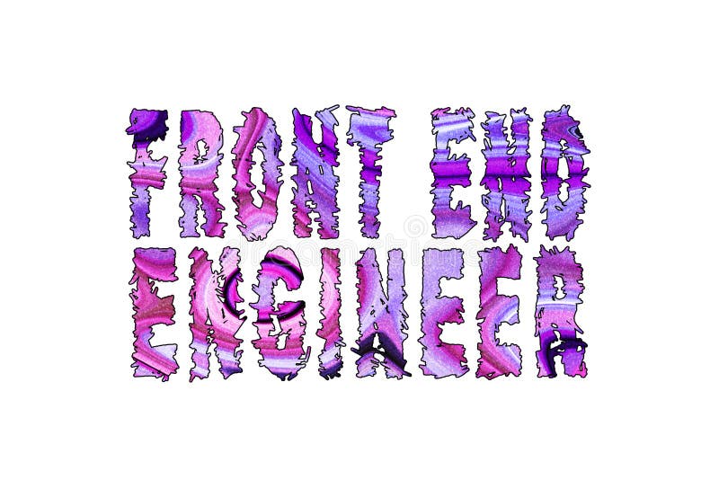 Front End Engineer, Banner, Poster and Sticker Stock Illustration ...