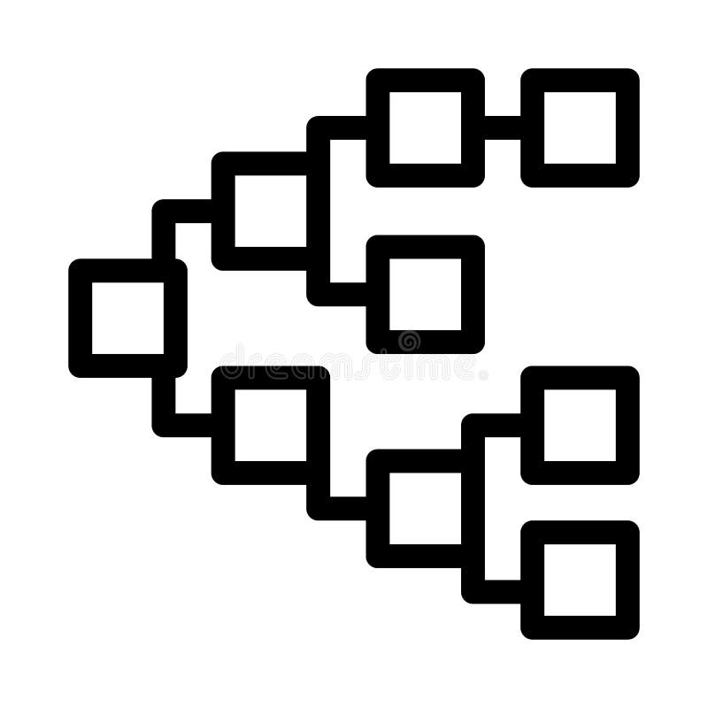 Front End Hierarchy Icon Vector Outline Illustration Stock Vector ...