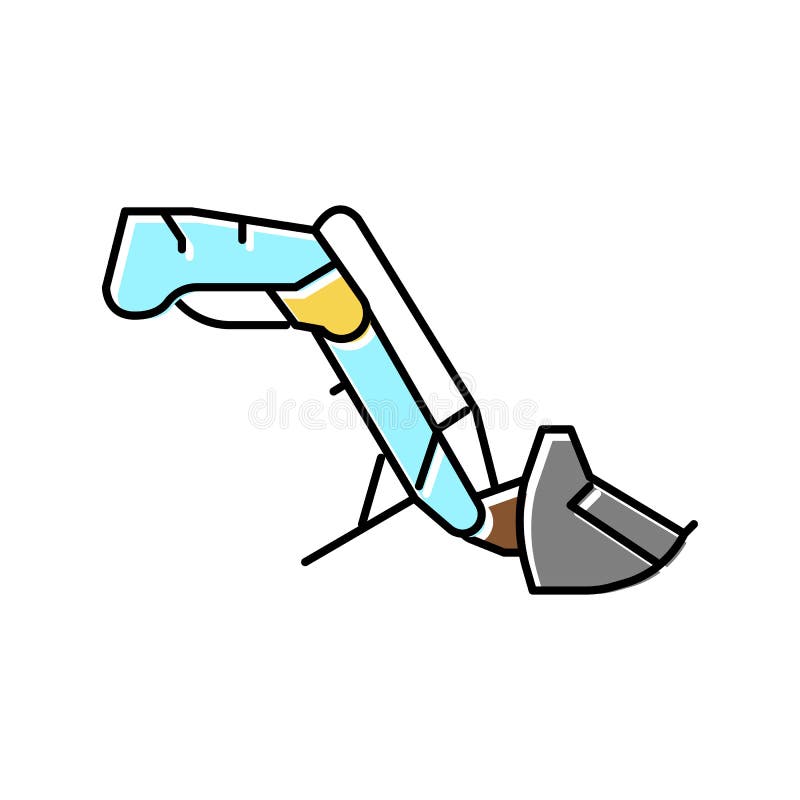 Front End Loader Farm Tool Color Icon Vector Illustration Stock Vector ...