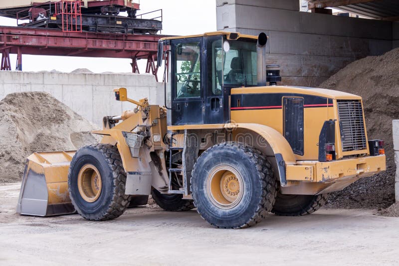 Front End Loader Loading Dump Truck Stock Photo - Image of front ...