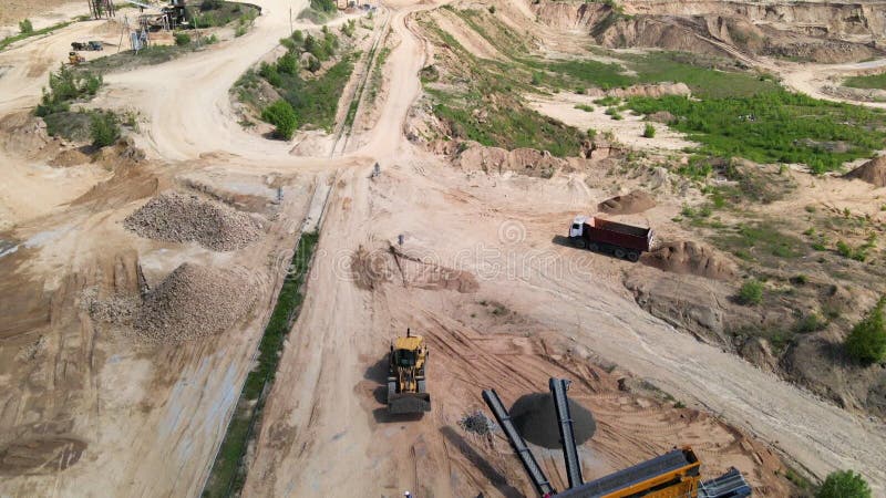 Open pit limestone mine stock footage. Video of industrial - 286580848