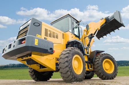 Front end loader machine stock image. Image of eathmoving - 17126781