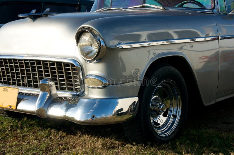Front end of old timer car stock image. Image of cuba - 8360089