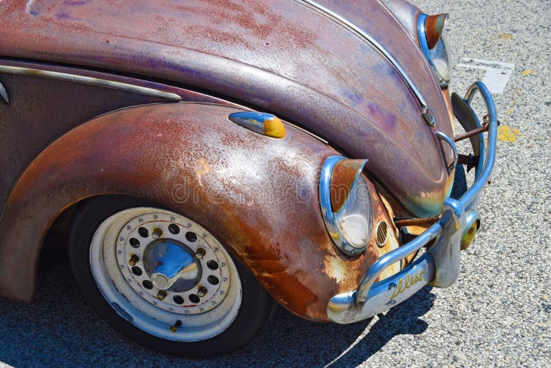 Front End Old Rusty Grill and Bumper of Ford Pickup Editorial Stock ...