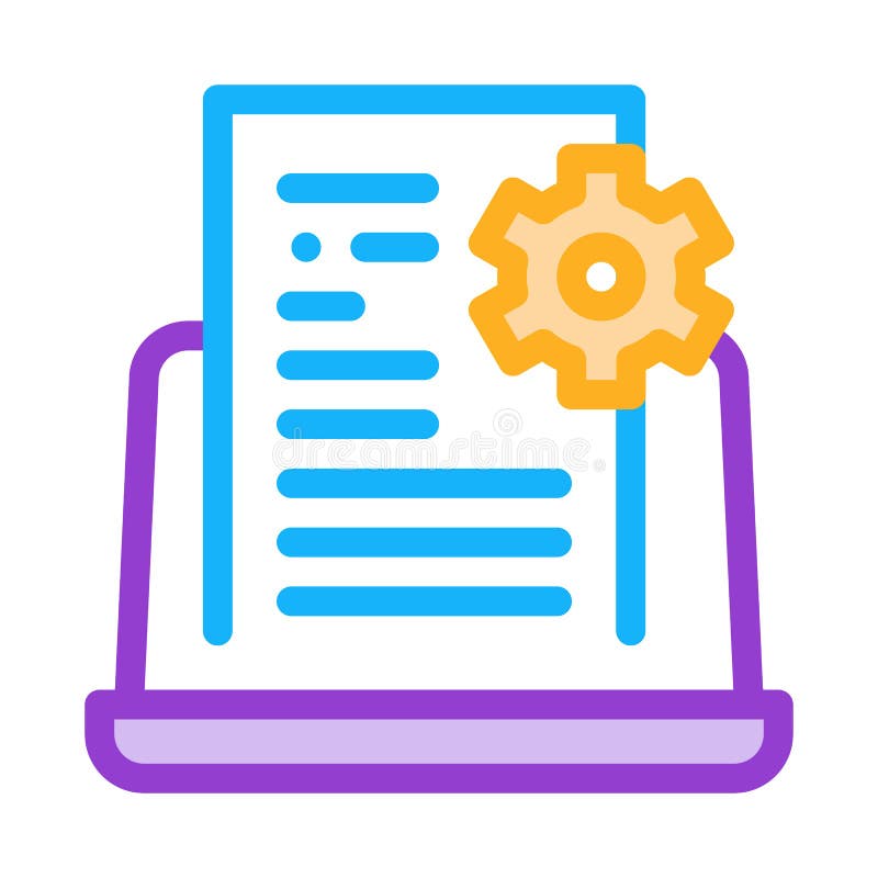 Front End Technical Tasks Icon Vector Outline Illustration Stock Vector ...