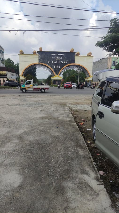 In Front of the Entrance of Riau Main Stadium Editorial Image - Image ...
