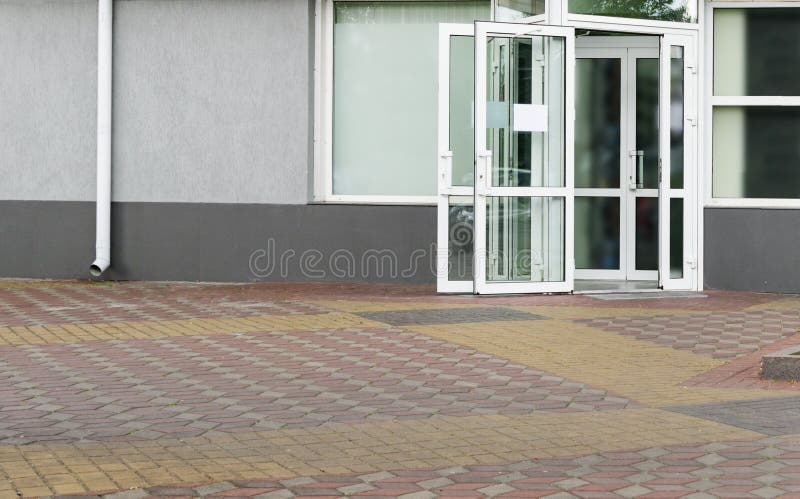 Front Entrance To the Store Made of Plastic Elements Stock Photo ...