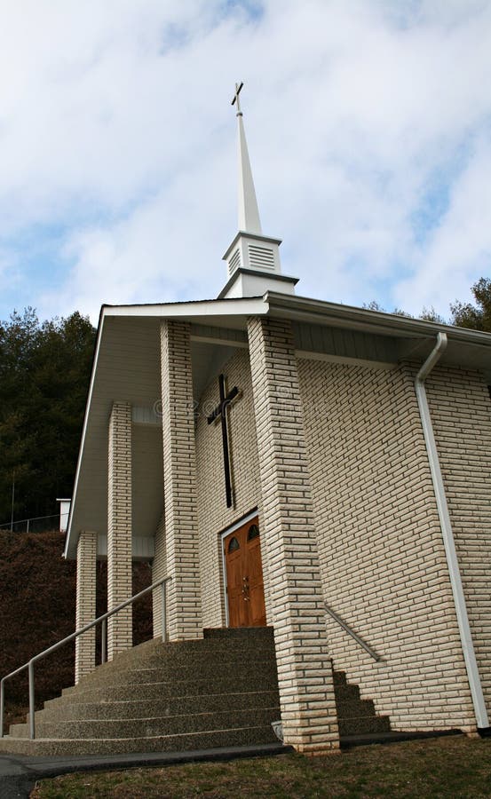 Front Entry To Church stock image. Image of steps, spiritual - 4401371