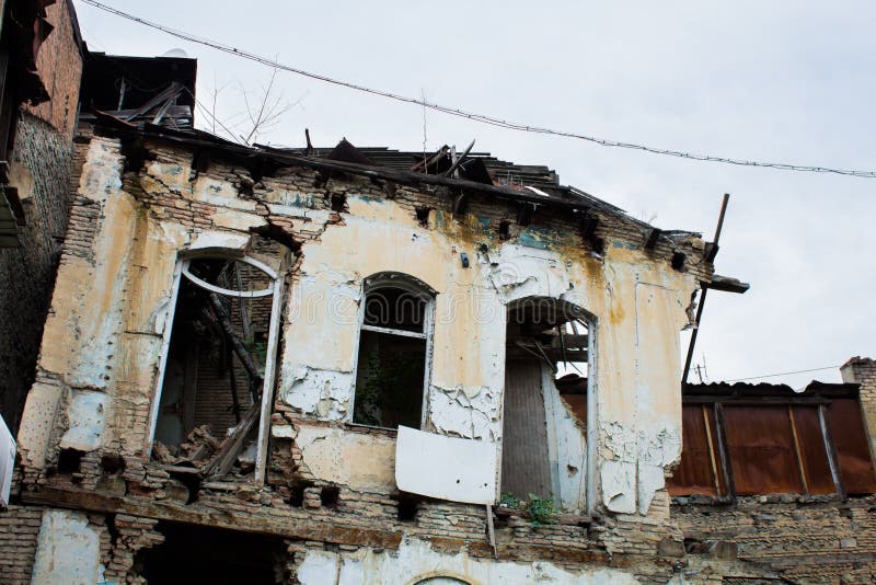 Old Decrepit Abandoned Building in Old Delhi India Stock Image - Image ...