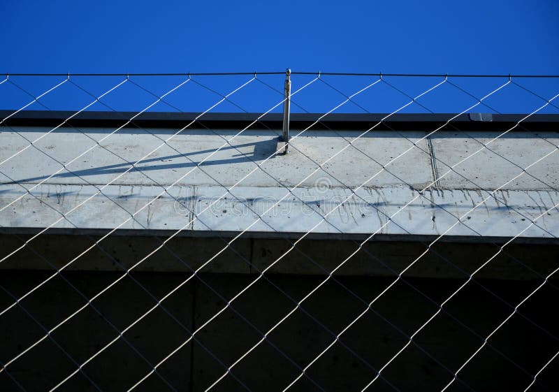 Tensioned Cable on the Hook. Clamps and Tensioning Cables Stock Photo ...