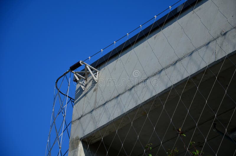 Tensioned Cable on the Hook. Clamps and Tensioning Cables Stock Photo ...