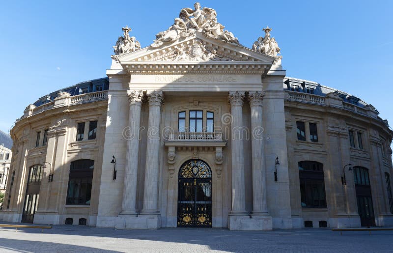 The Front Facade of Bourse De Commerce Commodities Exchange Building ...