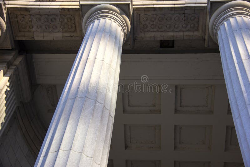 Columns at the courthouse stock image. Image of courthouse - 169625789