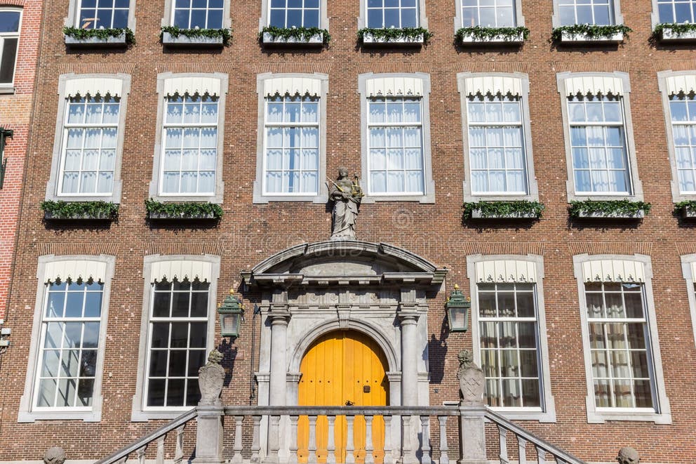 Front Facade of the Historic Town Hall in Breda Stock Photo - Image of ...