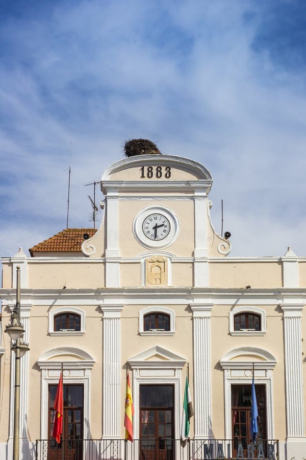 Front Facade of the Historic Town Hall in Merida Stock Photo - Image of ...
