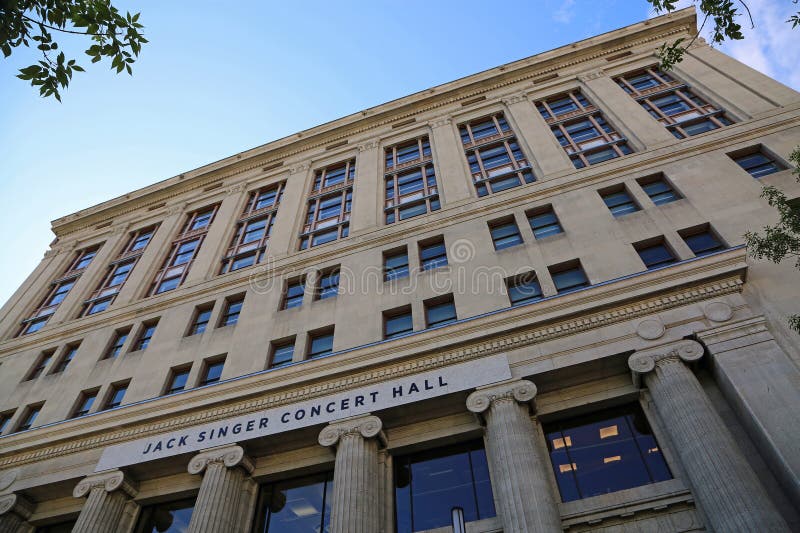 Front Facade of Jack Singer Concert Hall Stock Photo - Image of ...