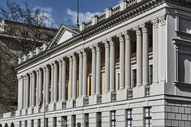 The Front Facade of the Building a Public Library Stock Photo - Image ...