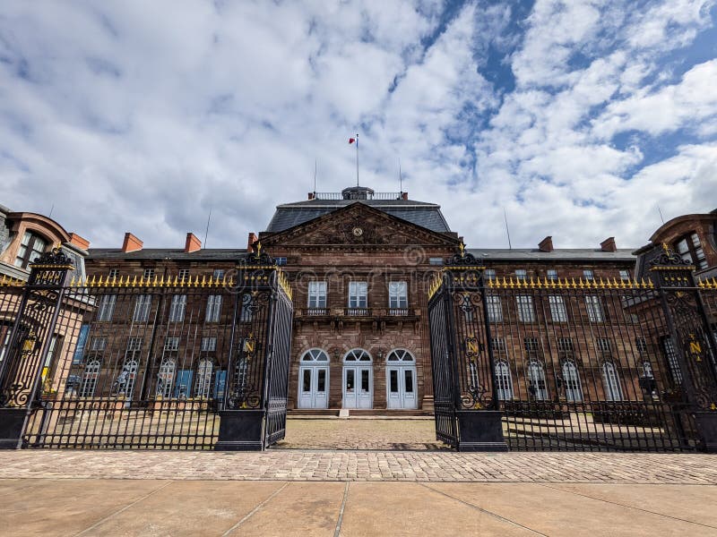 Front Facade of the Rohan Castle Stock Image - Image of rock, visit ...