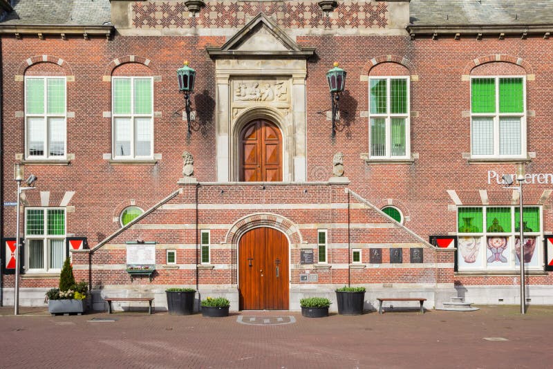 Front Facade and Stairs of the Historic Town Hall in Purmerend ...