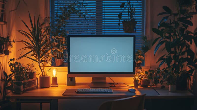 A Front-facing Black Computer Monitor with a White Wall Behind it ...