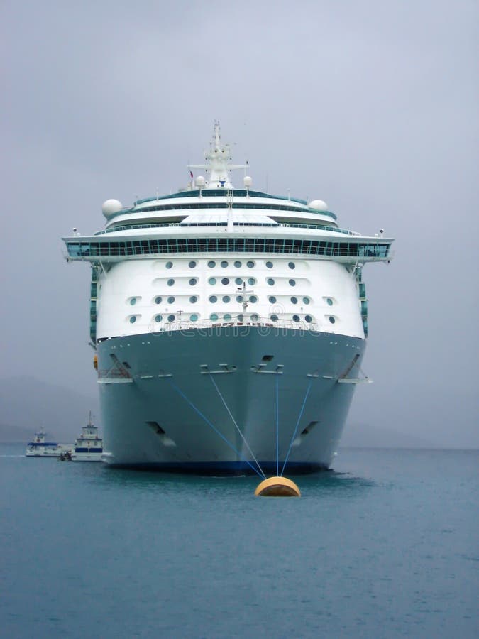 Front Facing Cruise Ship on a Foggy Day Stock Photo - Image of nautical ...