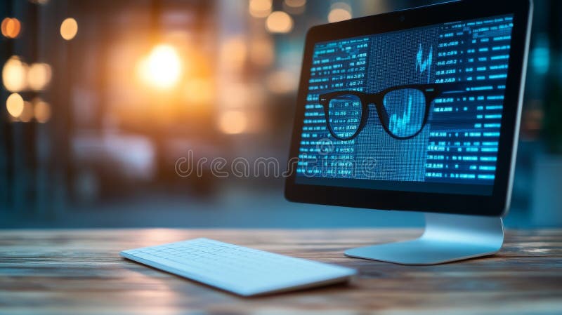 A Front-facing Image of a Computer Screen with Several Open Excel ...