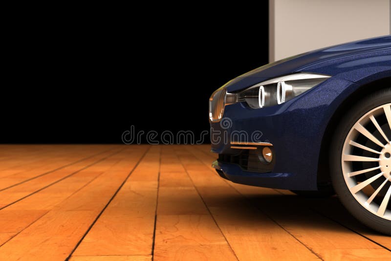 Front Fender of a Luxury Car Stock Illustration - Illustration of ...