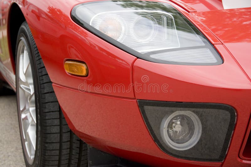 Front Fender - Red Sports Car Stock Image - Image of racing, modern ...