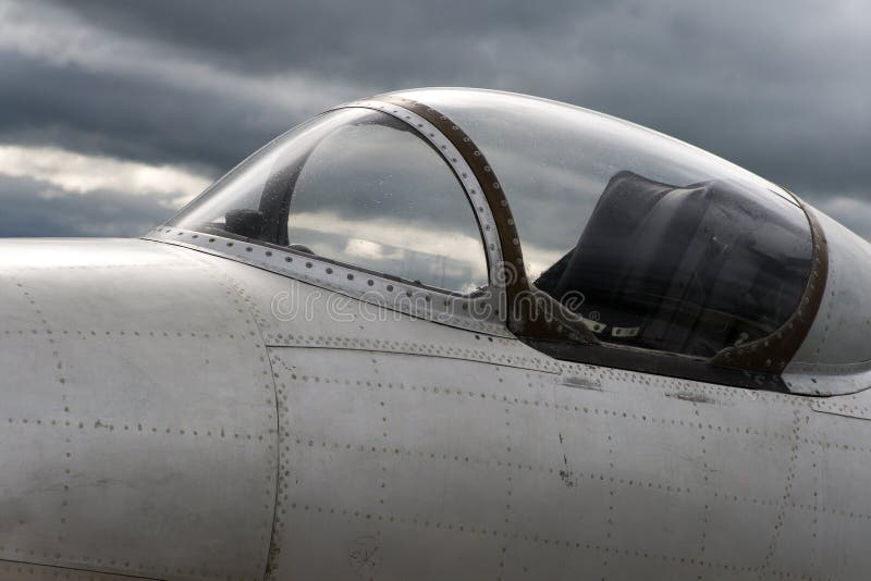 Front of the Fighter from the Outside with a Transparent Plestiglas ...