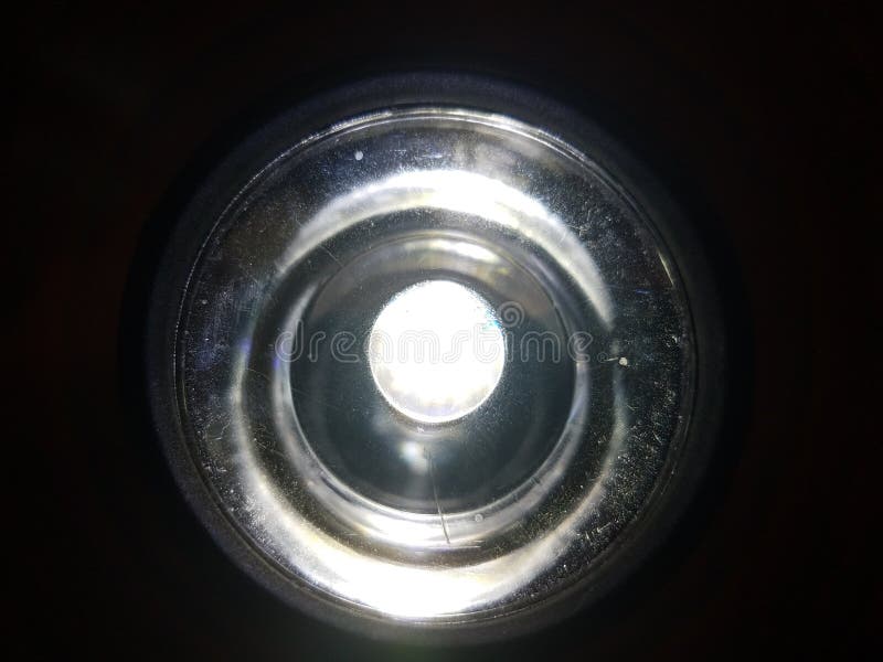 Front of a flashlight stock photo. Image of bright, bulb - 98211370