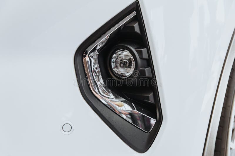 Front fog lights car. stock image. Image of front, lamp - 167584739