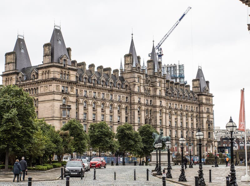 Front of the Former North Western Hotel, Liverpool Built 1871 Editorial ...
