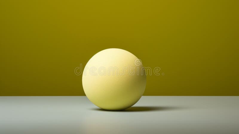Front Full Flat Table Tennis Ball on Solid Color Background Stock ...