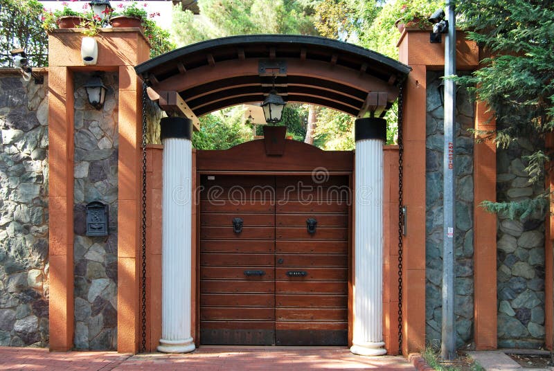 Front garden gate stock photo. Image of front, design - 13444160