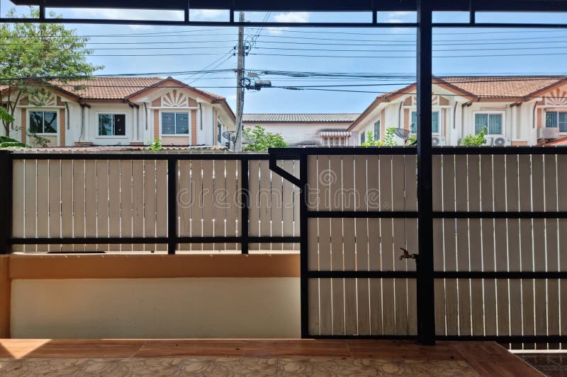 Front Gate on Design Background Stock Photo - Image of luxury, light ...