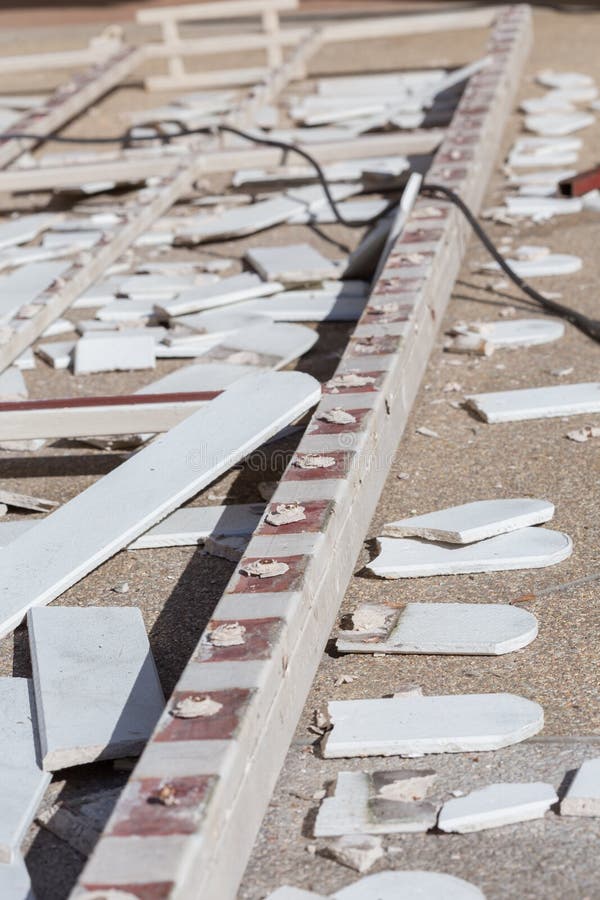 Front Gate Sliding Door Broken Stock Image - Image of home ...