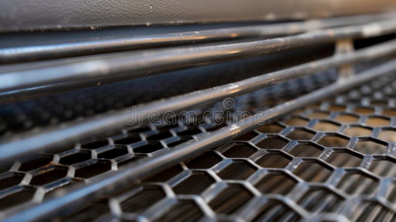 The Front Grate of a Space Heater with a Fine Mesh Covering the Heating ...