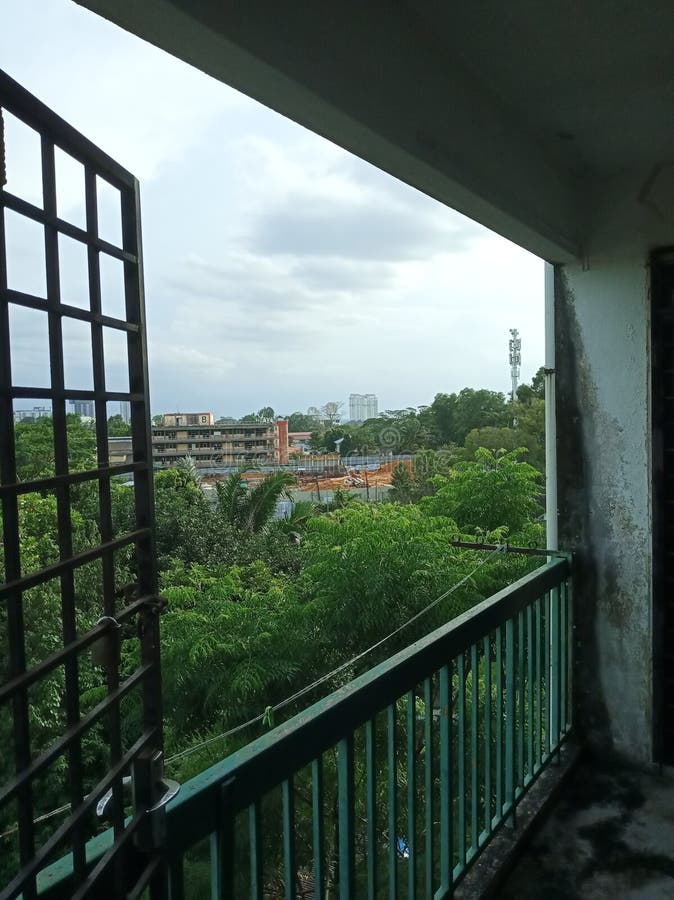 Corridor Balcony in Luxury Multi-storey Hotel Stock Image - Image of ...